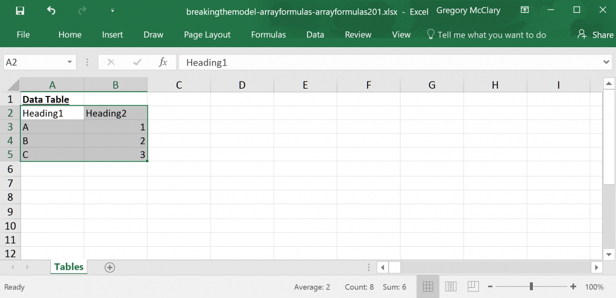 Array Formulas 201 – Breaking The Model