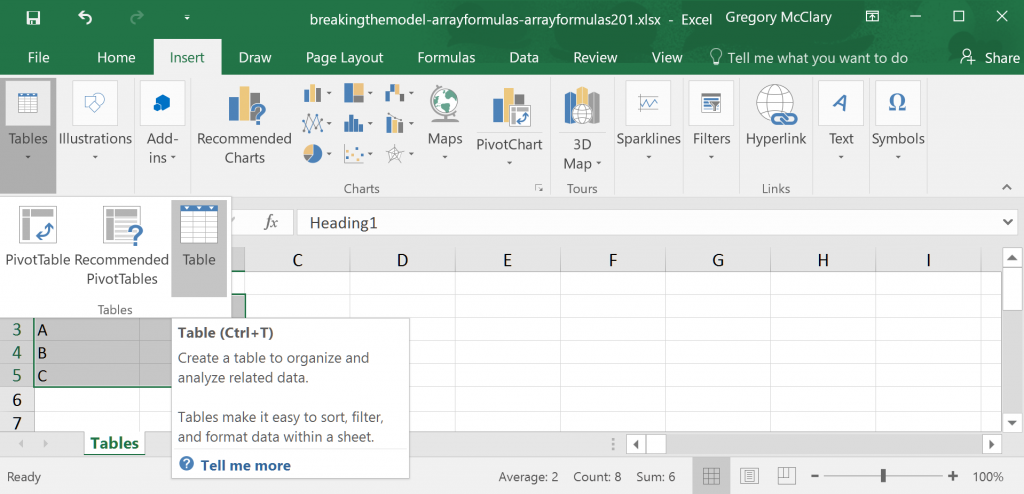 Array Formulas 201 – Breaking The Model