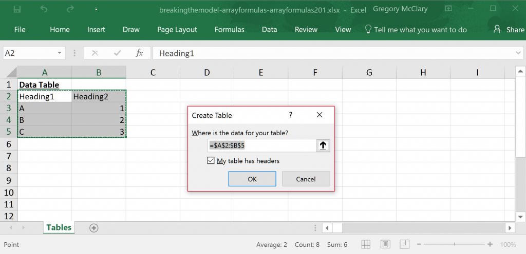 Array Formulas 201 – Breaking The Model
