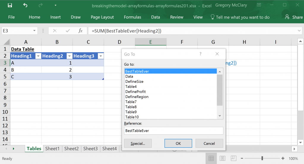 Array Formulas 201 – Breaking The Model