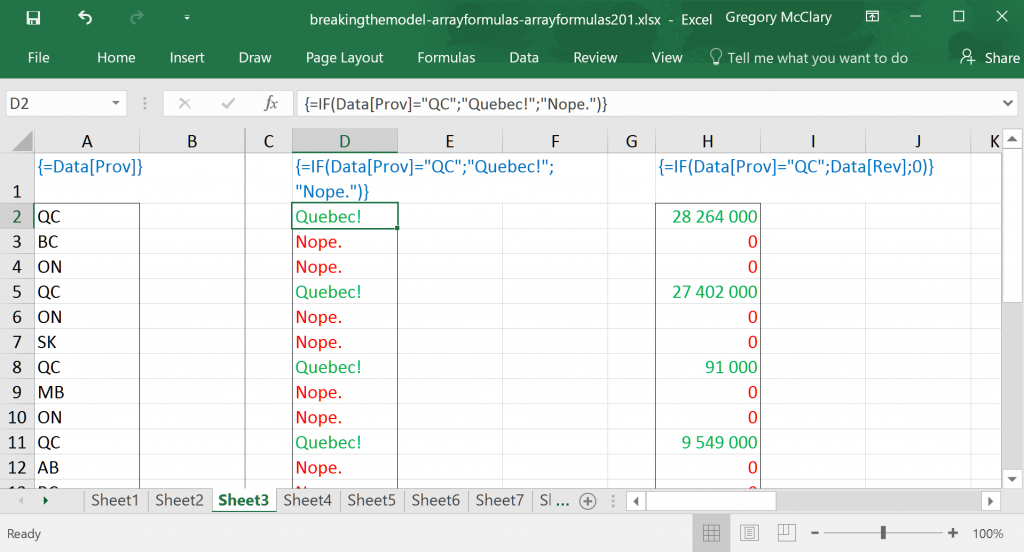 Array Formulas 201 – Breaking The Model