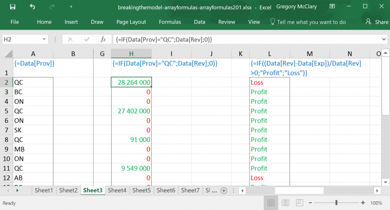 Array Formulas 201 – Breaking The Model